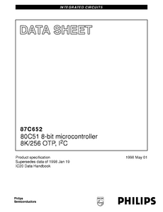 P80C652FHAA datasheet, PDF - EEWORLD Datasheet