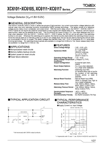 XC6105A535MR datasheet, PDF - EEWORLD Datasheet
