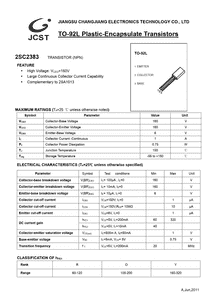 2SC2383 datasheet, PDF - EEWORLD Datasheet